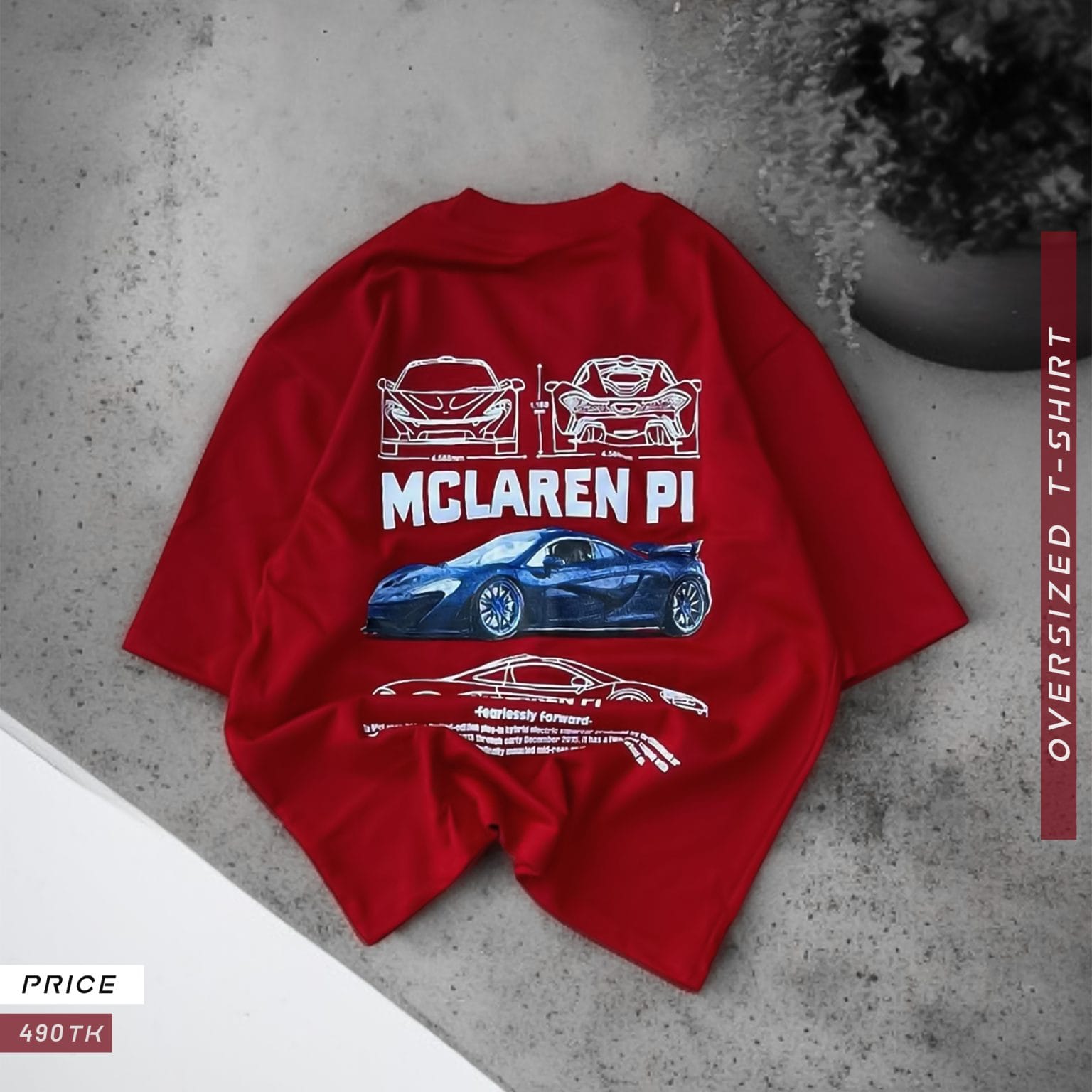 Car cherry red - Faaith